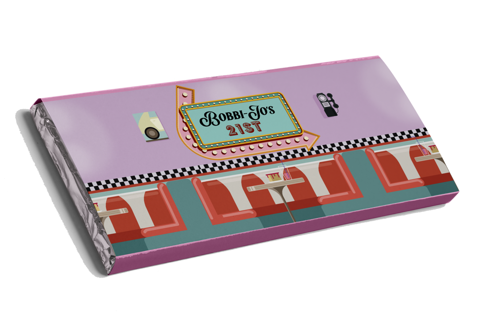 Personalized Chocolate Bars | Chocolate Favors | Summer Print & Party