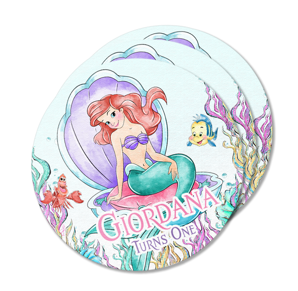 The Little Mermaid Ariel Inspired Stickers Pack – Summer Print & Party