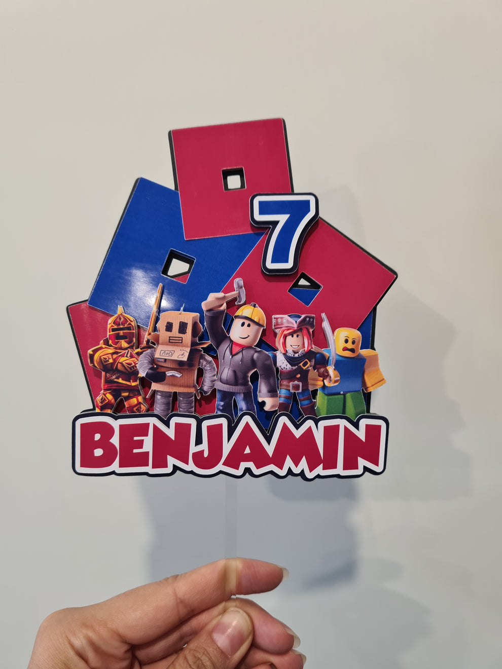 Roblox Theme Cake Topper – Summer Print & Party