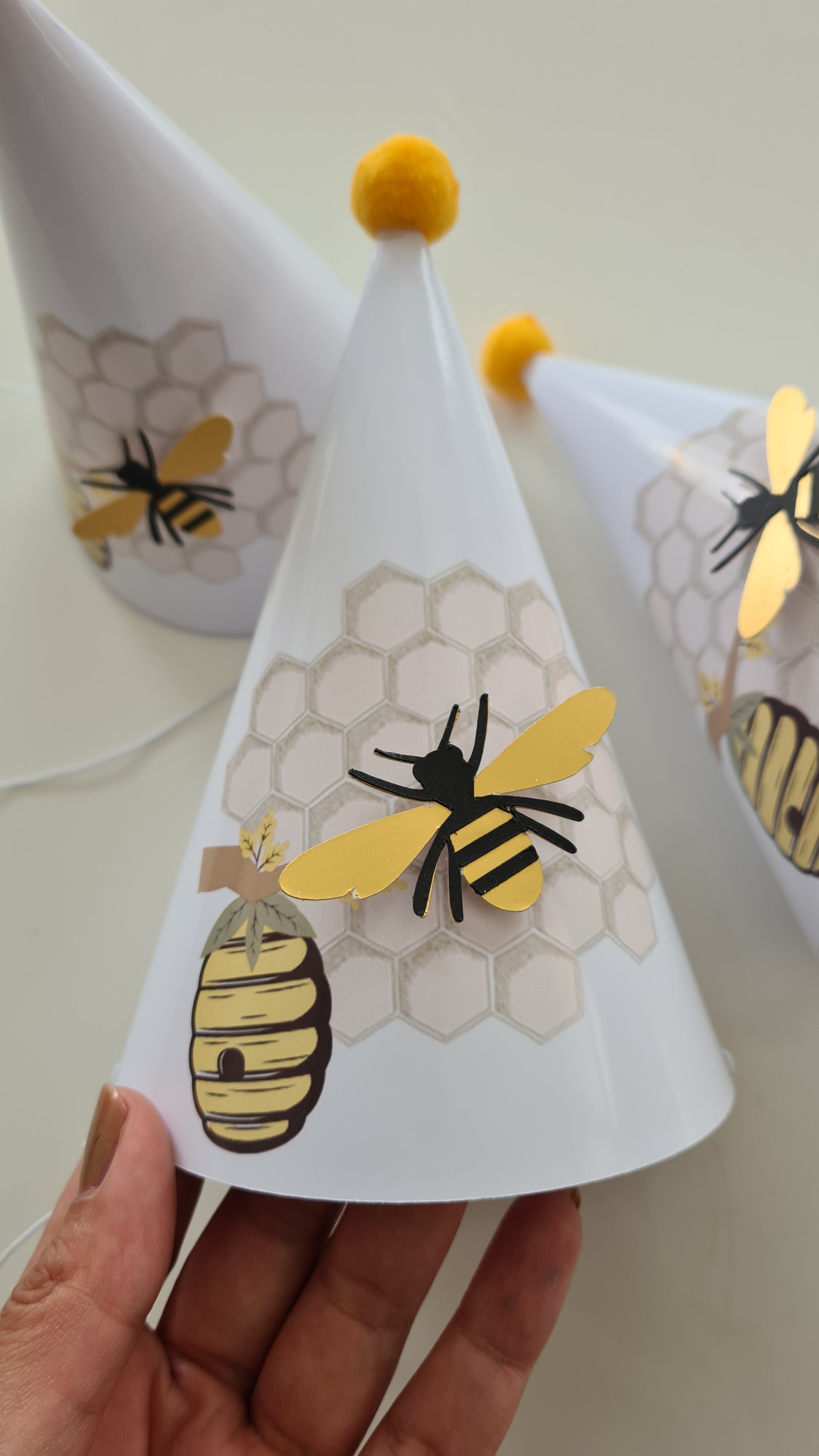 Bumble Bee Party Hat – Summer Print & Party
