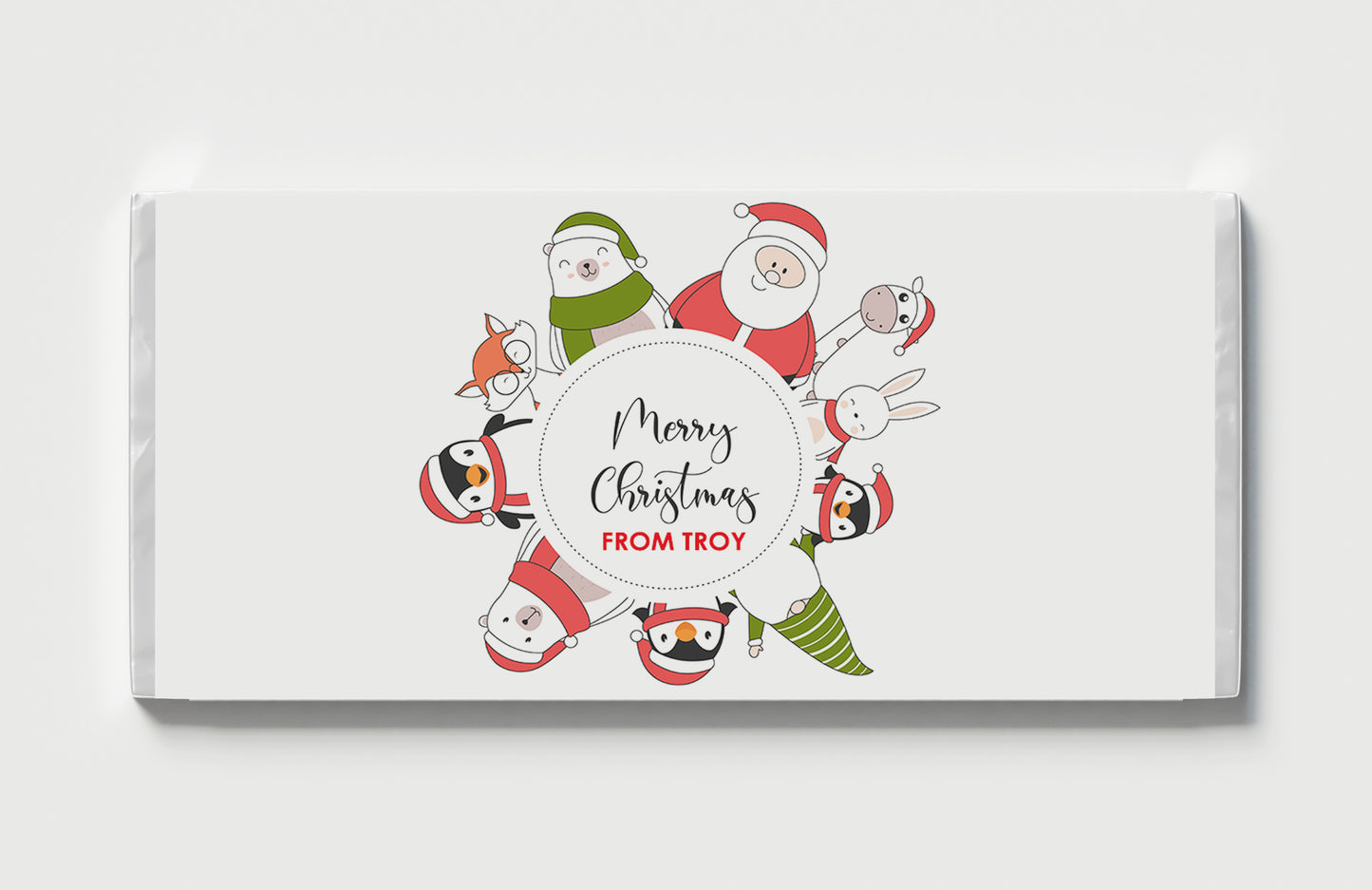 Christmas Animals Chocolate Bar – Summer Print & Party